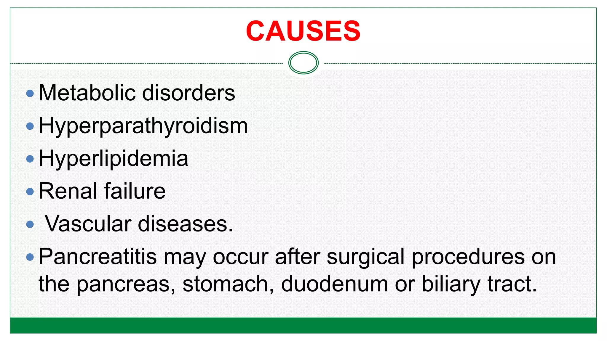 Pancreatitis topic for nursing students | PPTX