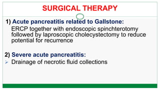 Pancreatitis topic for nursing students | PPTX