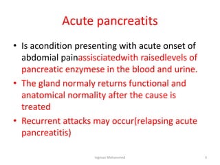 Pancreatitis | PPTX