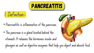 The PANCREATITIS Slide share in digestive system | PPT