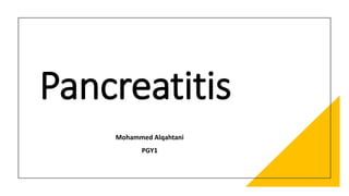 pancreatitis | PPTX