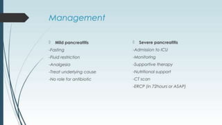 pancreatitis-presentation for nursing students | PPT
