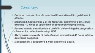 pancreatitis-presentation for nursing students | PPT