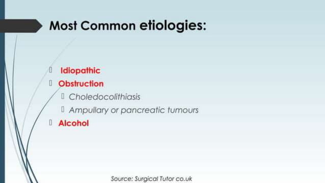 pancreatitis-presentation for nursing students | PPTX