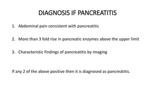 ACUTE AND CHRONIC PANCREATITIC DISORDERS.pptx