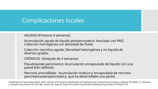 Pancreatitis aguda de origen biliar en el adulto | PPTX