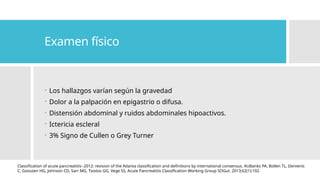 Pancreatitis aguda de origen biliar en el adulto | PPTX