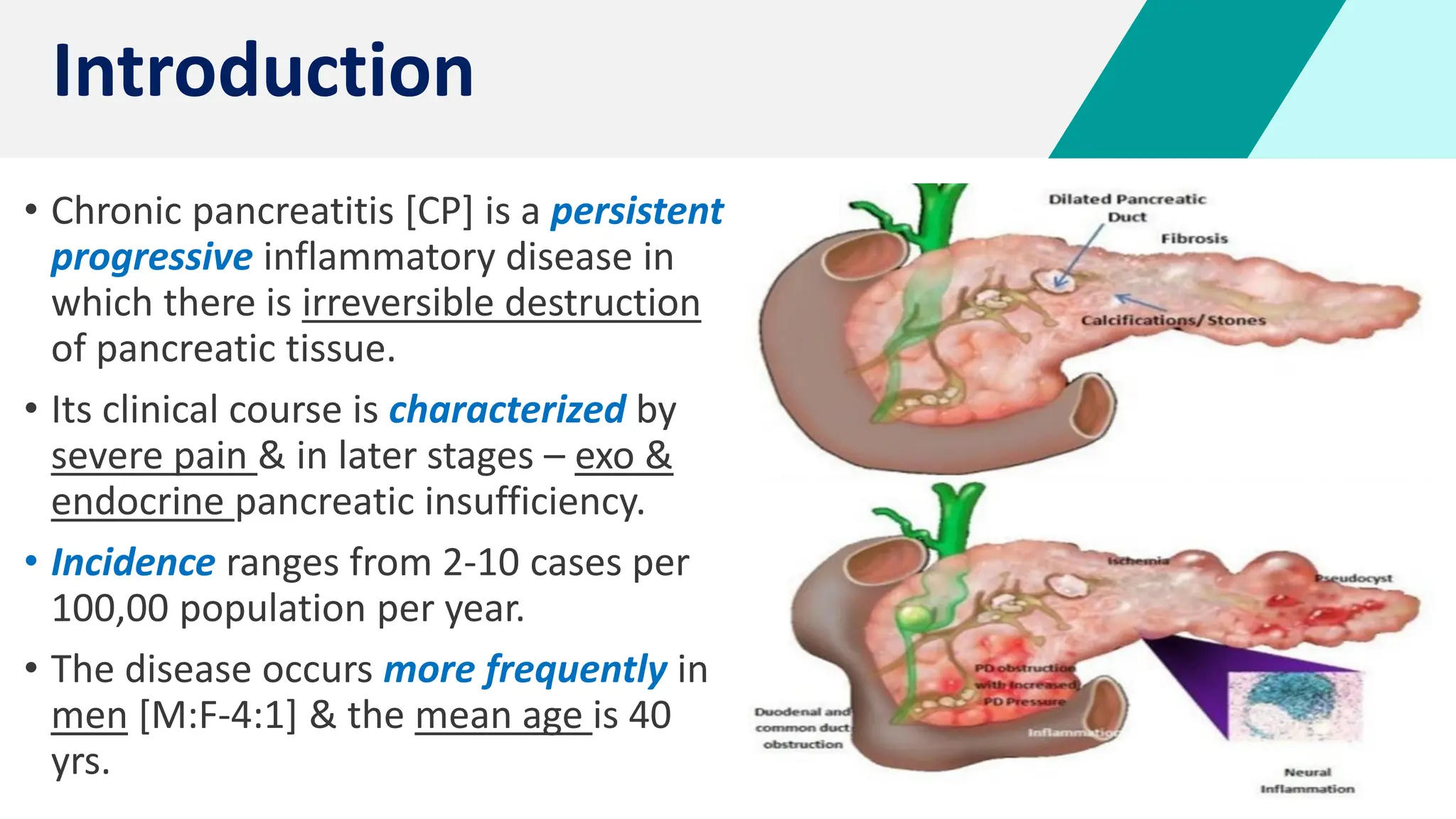 Pancreatitis - Acute & Chronic - Types, C/F & Mgt | PDF