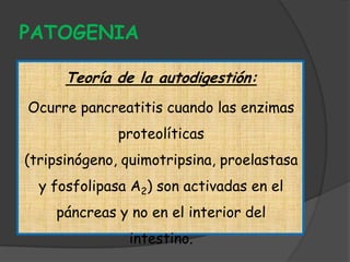 Pancreatitis aguda-catedra de patologia B.comision 9-2013 | PPTX
