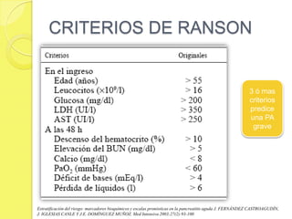 Pancreatitis aguda | PPTX