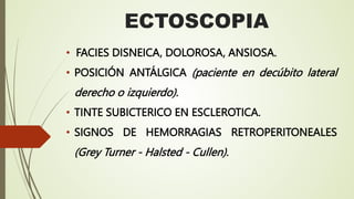 PANCREATITIS AGUDA - | PPTX