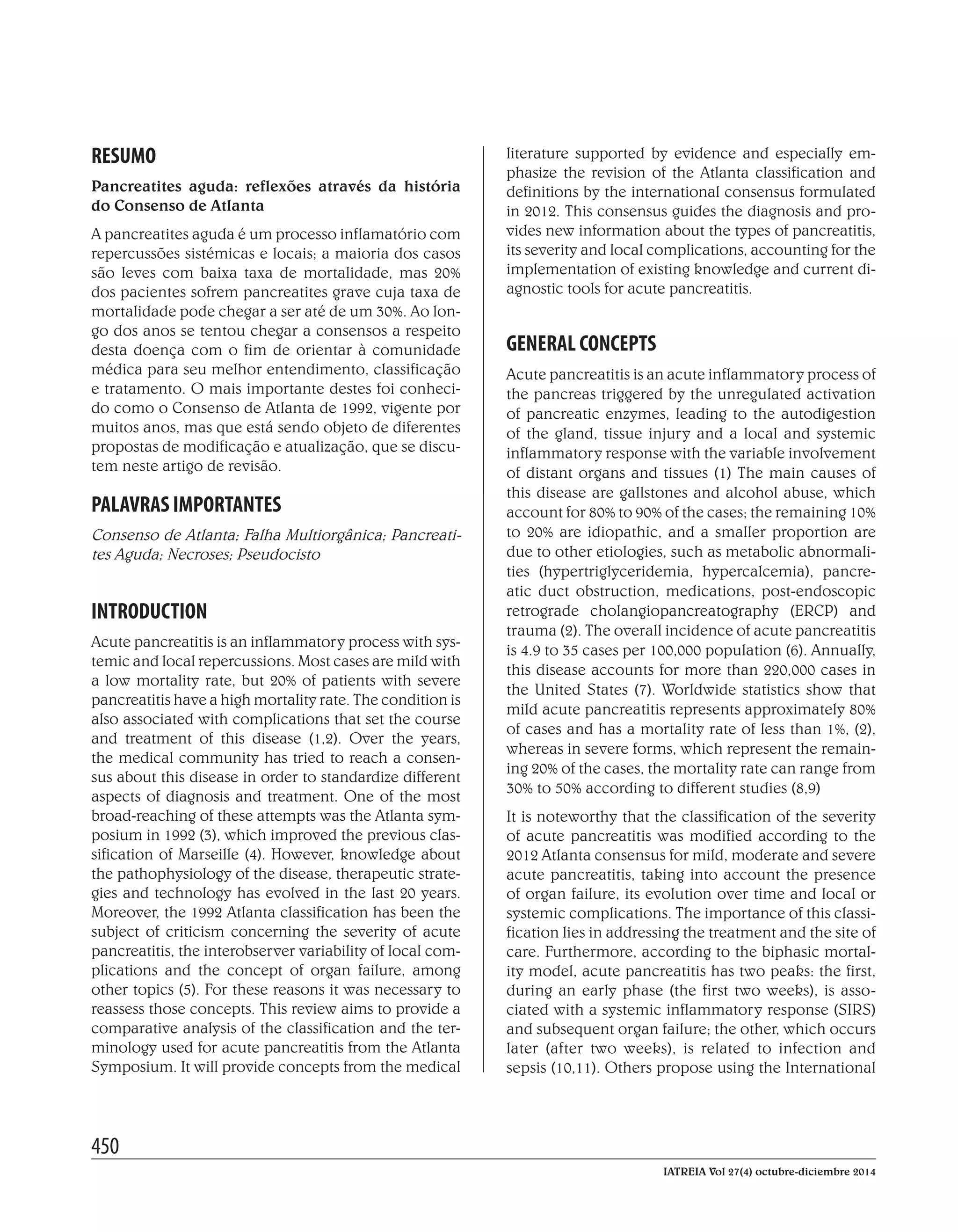 Pancreatitis atlanta | PDF