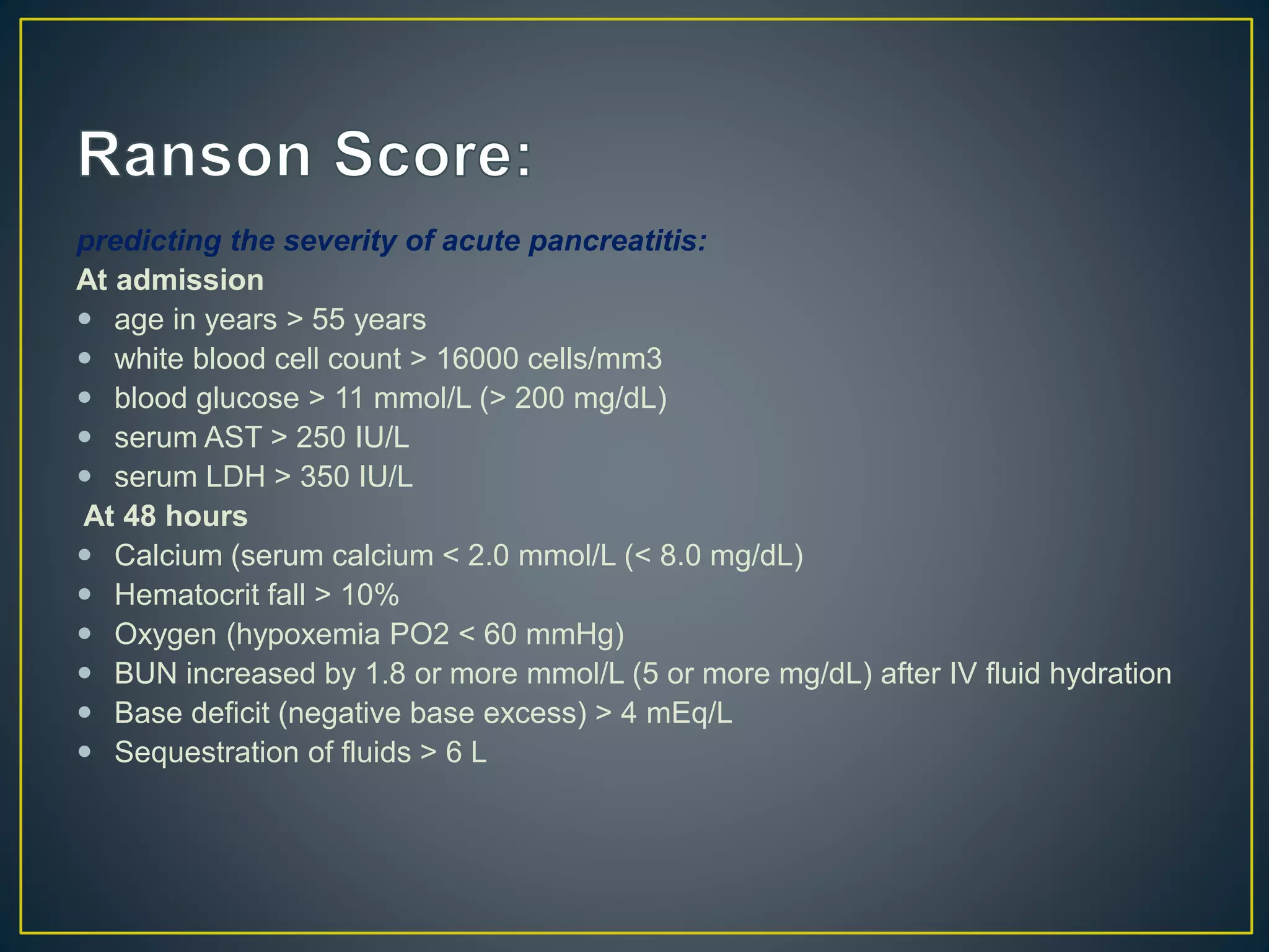 ACUTE PANCREATITIS | PPTX