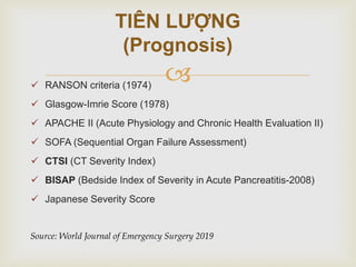 Cập nhật Viêm tụy cấp 2019 (Pancreatitis updates 2019) - Dr Tai Huynh ...