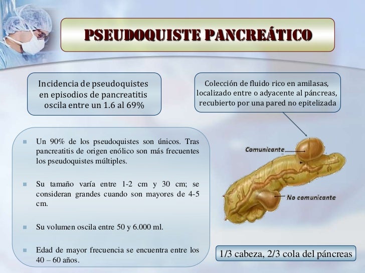 Pancreatitis y pseudoquiste pancreatico.