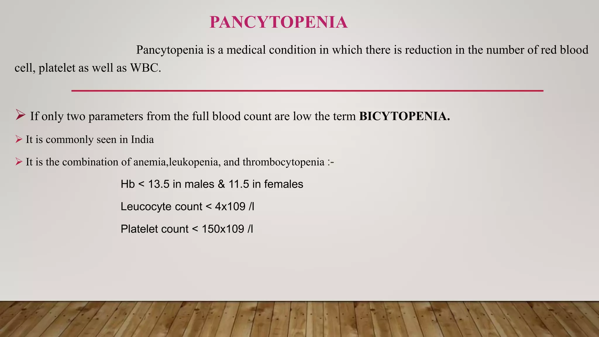 Pancytopenia | PPTX