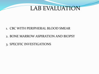 APPROACH TO PANCYTOPENIA | PPTX