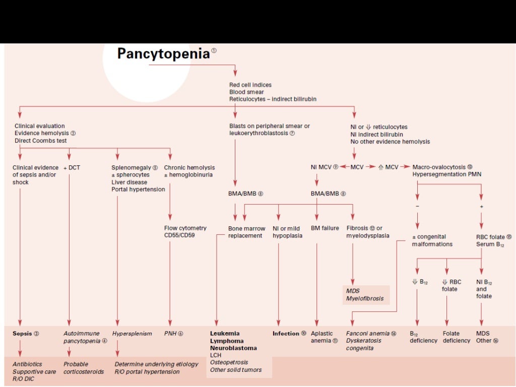Pancytopenia among pediatric pateint