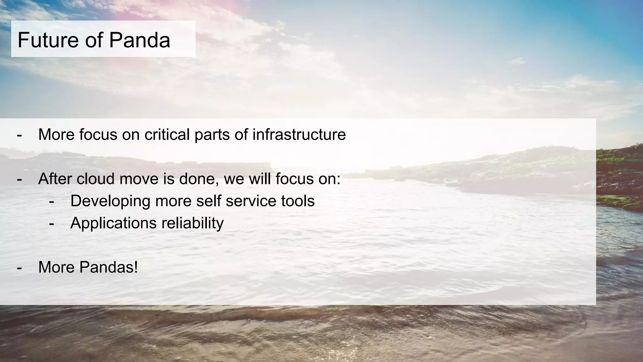 The Panda Experiment - evolution of DevOps culture at HolidayCheck | PDF