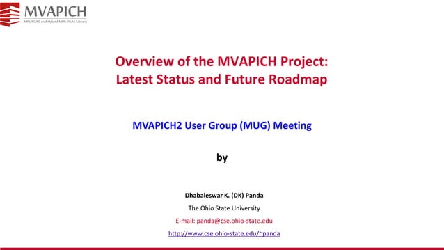 Overview of the MVAPICH Project and Future Roadmap | PPT