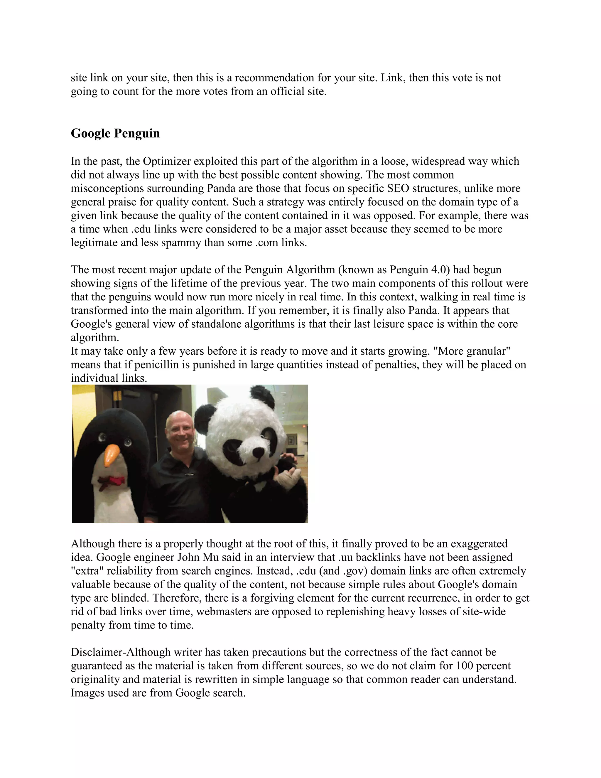 Panda And Penguin Google Search Algorithm Pdf