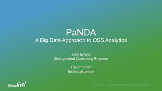 PaNDA - a platform for Network Data Analytics: an overview | PDF