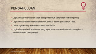 Pandahuluan sistem fuzzy | PPT