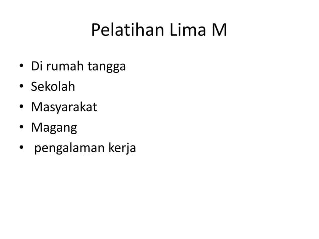 Pandai lima m | PPT