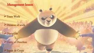 Management lesson from Kung fu panda | PPTX | Animation & Anime | Genres