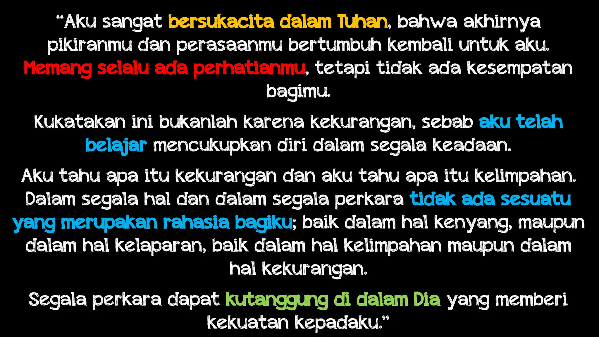 PANDANGAN YANG BENAR MENGENAI KEKURANGAN & KELIMPAHAN.pptx