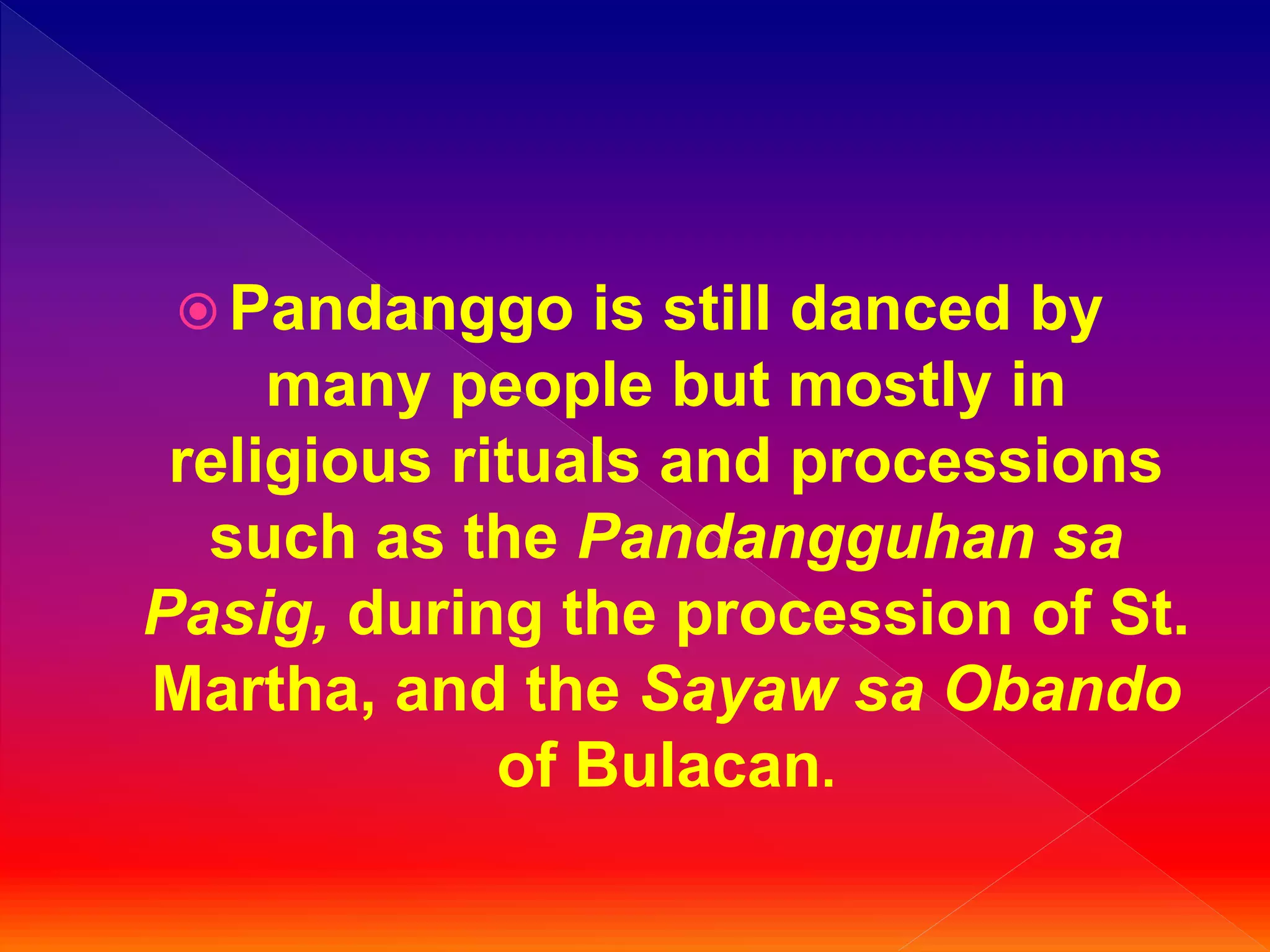 Pandanggo sa ilaw (Philippine Folk Dance) | PPTX