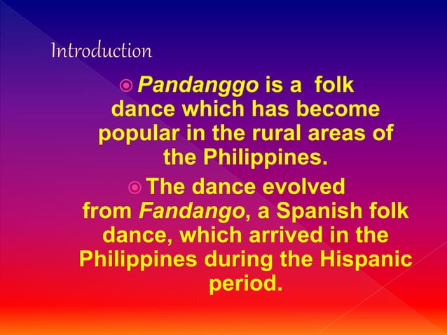 Pandanggo sa ilaw (Philippine Folk Dance) | PPTX
