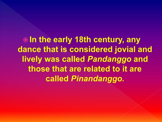 Pandanggo sa ilaw (Philippine Folk Dance) | PPTX