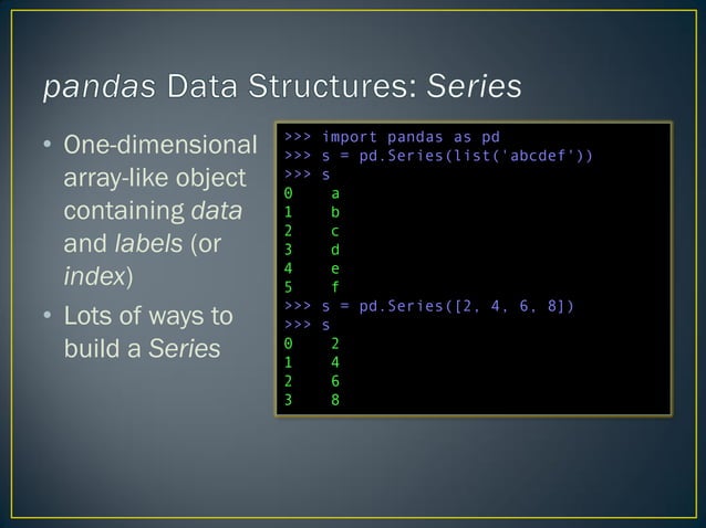 Pandas Python Data Analysis Ppt 