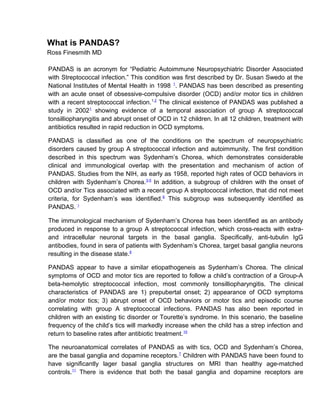 Pandas- Pediatric Pediatric Autoimmune Neuropsychiatric Disorders ...