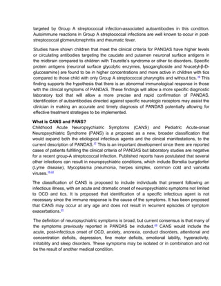Pandas- Pediatric Pediatric Autoimmune Neuropsychiatric Disorders ...
