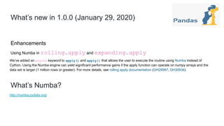 What’s new in Pandas v1.0? | PPT