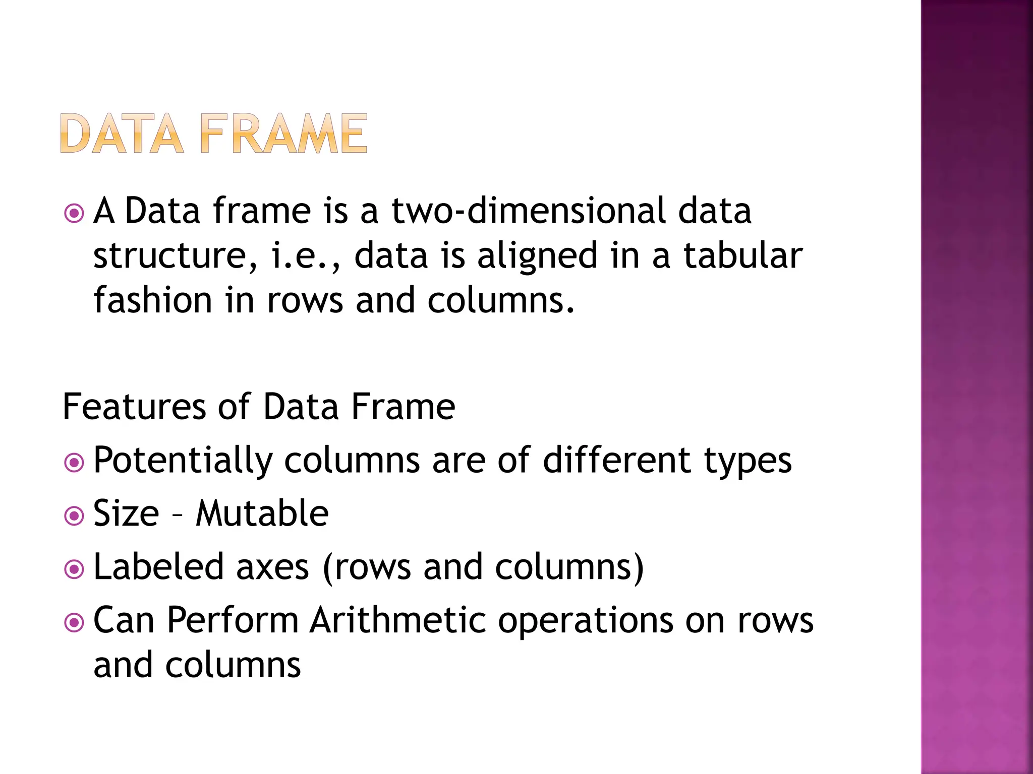 Presentation on Pandas in _ detail .pptx | Databases | Computer Software and Applications