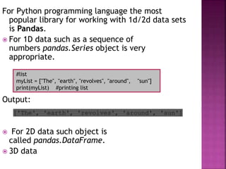 Presentation on Pandas in _ detail .pptx | Databases | Computer Software and Applications