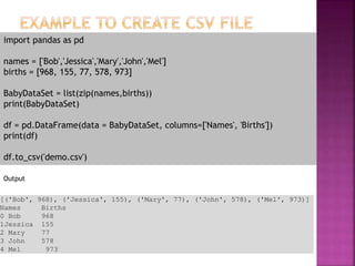 Presentation on Pandas in _ detail .pptx | Databases | Computer Software and Applications