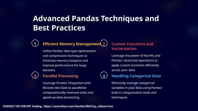 Complete Introduction To Pandas Python.pptx | Databases | Computer Software and Applications
