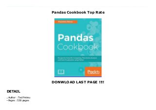 Pandas Cookbook Top Rate