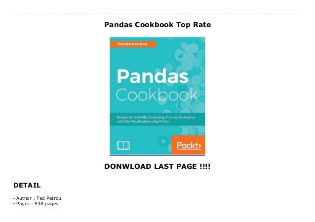 Pandas Cookbook Top Rate