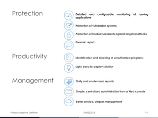 Panda Security - Adaptive Defense | PPT