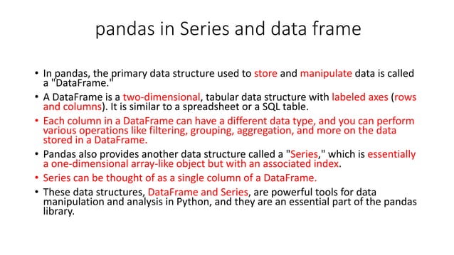 pandas for series and dataframe.pptx