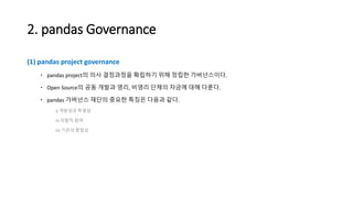 Pandas governance | PPTX