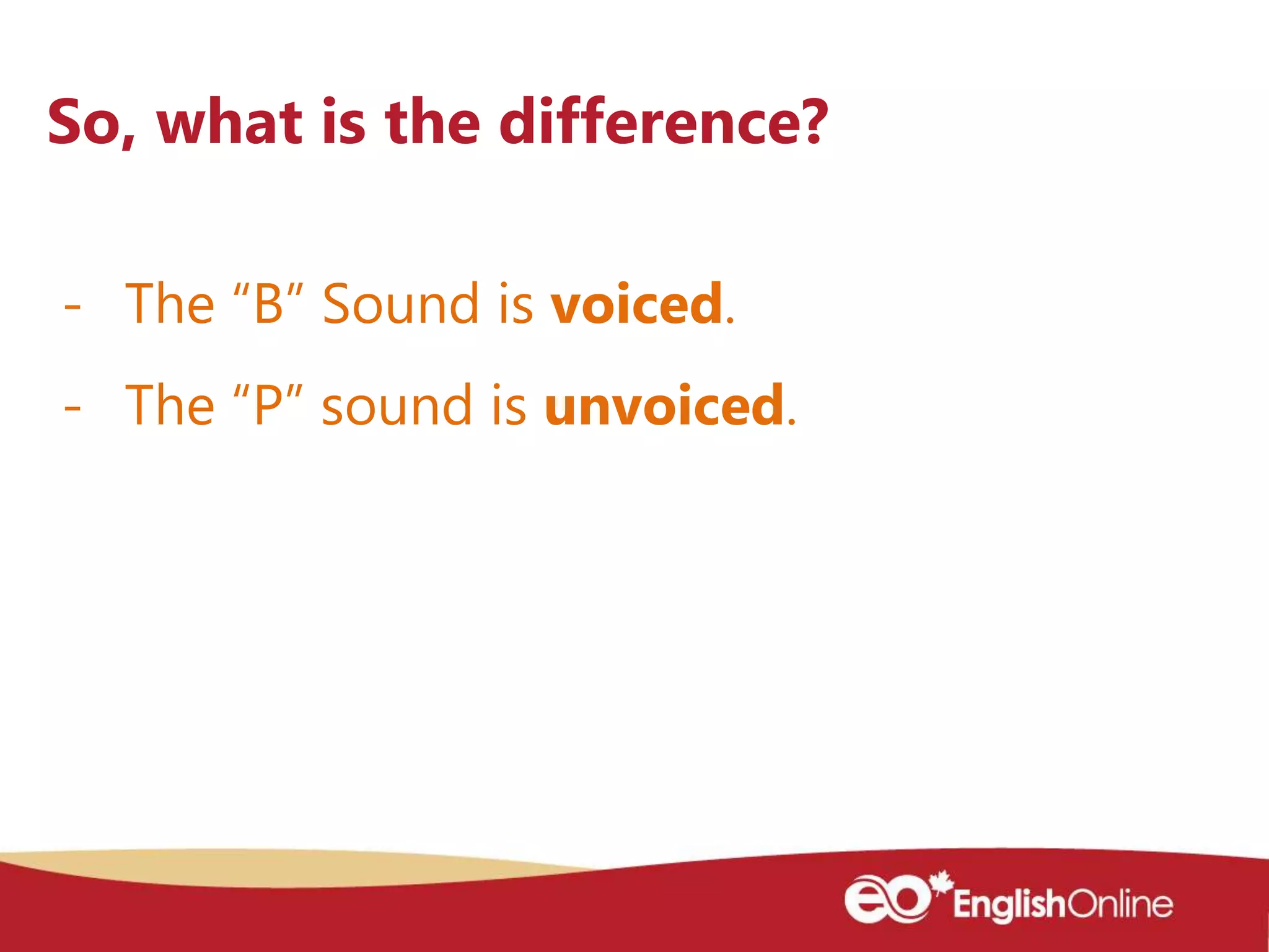 P and b sounds | PPTX