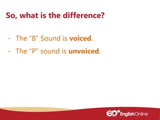P and b sounds | PPT