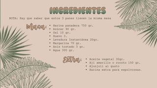 Pan caracol, de ají y coliza. | PDF