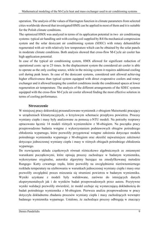 Pandelidis - Unknown - MATHEMATICAL MODELING OF THE M-CYCLE HEAT AND ...